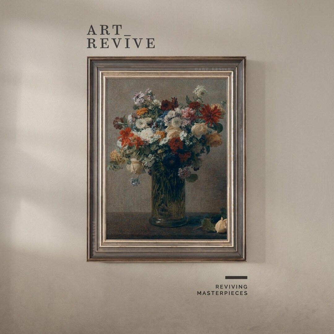 Flowers in a Vase | PRINTABLE | Still Life Painting | Floral Artwork ...