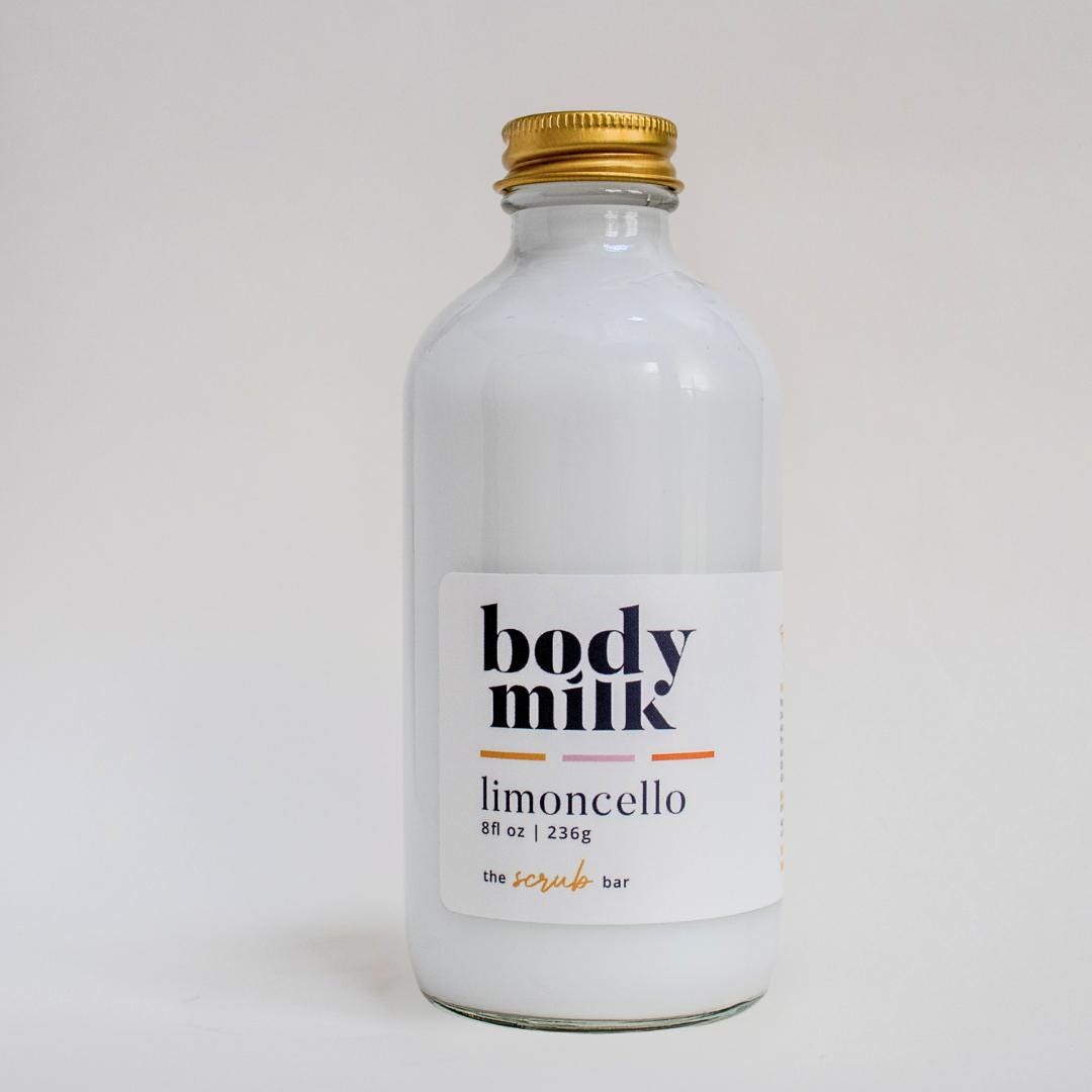 Lemon Body Lotion | Dry Skin Relief, Lemon Scented Skincare in Glass ...