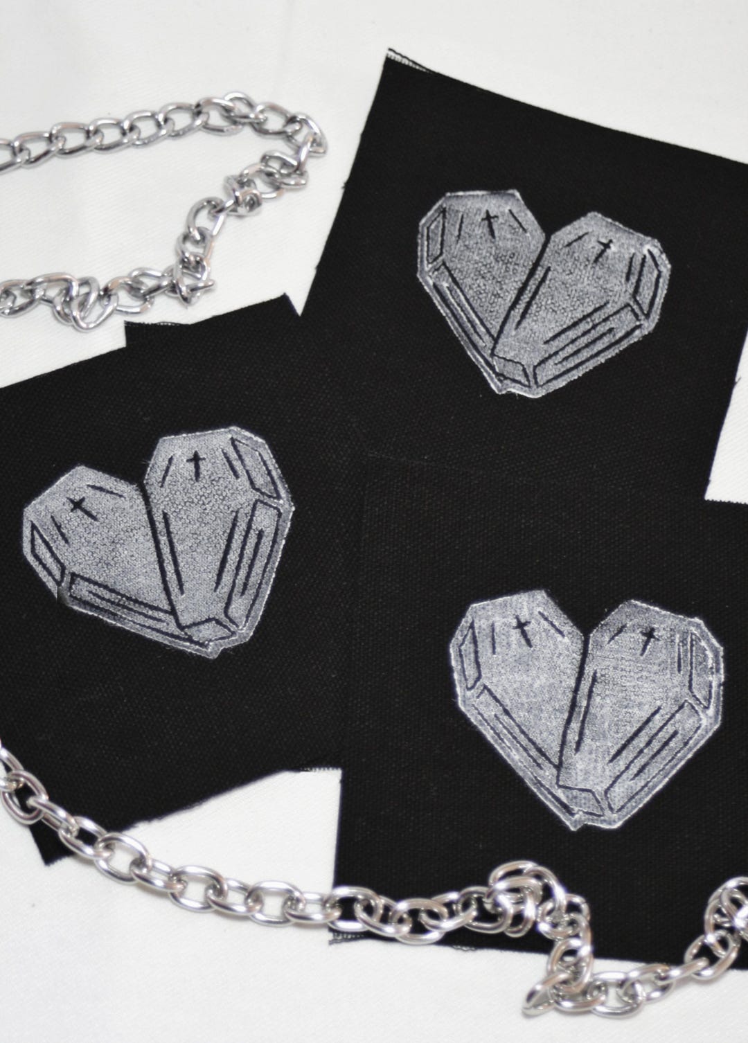 Aufnäher Patch Punk Gothic Sarg Emo individuelle Kleidung Kutte DIY ...