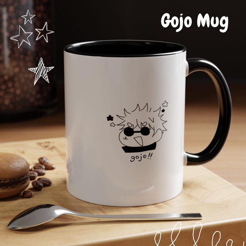 Jujutsu Kaisen Coffee Mug 11, 15oz, Gojo Satoru, Cute Mug, Anime Mug ...