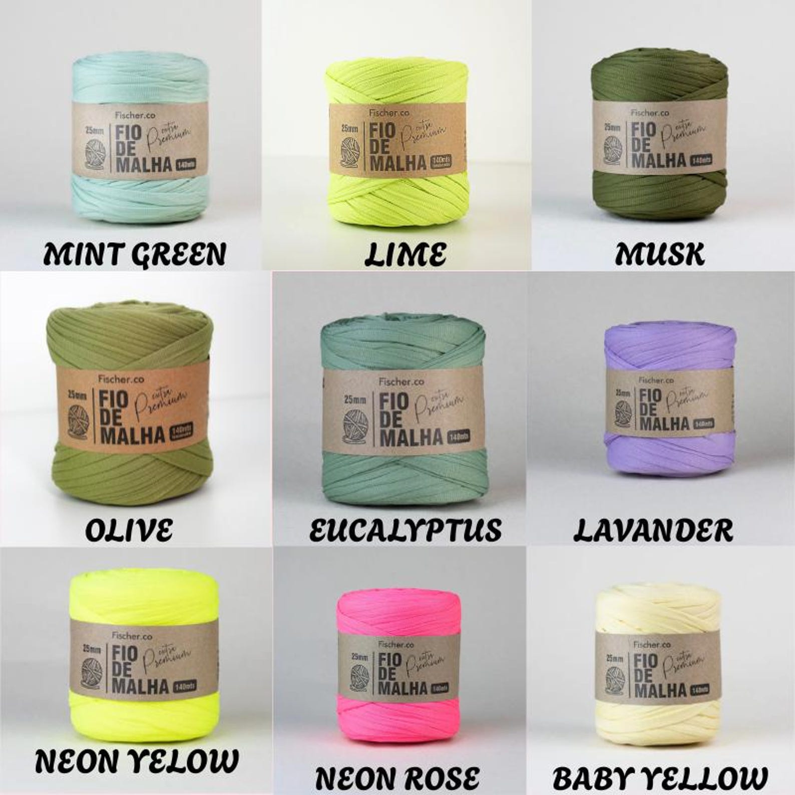 T-shirt Yarn, Premium T-shirt Yarn, 25mm Yarn for Crochet and Macrame ...