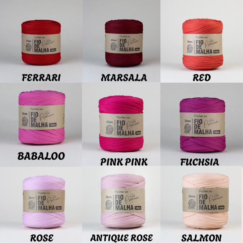 T-shirt Yarn, Premium T-shirt Yarn, 25mm Yarn for Crochet and Macrame ...