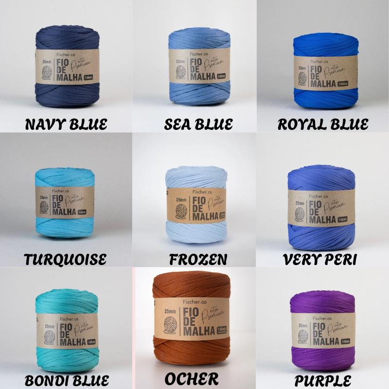 T-shirt Yarn, Premium T-shirt Yarn, 25mm Yarn for Crochet and Macrame ...