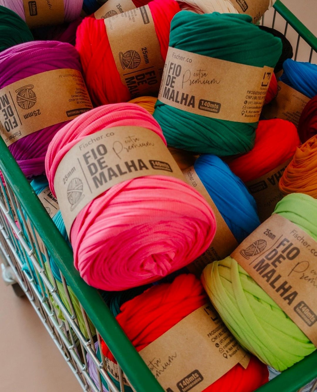 140 Meters T-shirt Yarn, Premium T-shirt Yarn, 25mm Yarn for Crochet ...