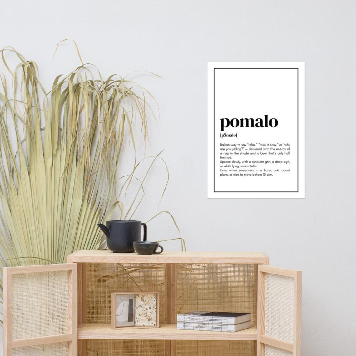 Poster „pomalo“ – Balkan Quote Wall Art | Yugoslavia Decor | Gift ...