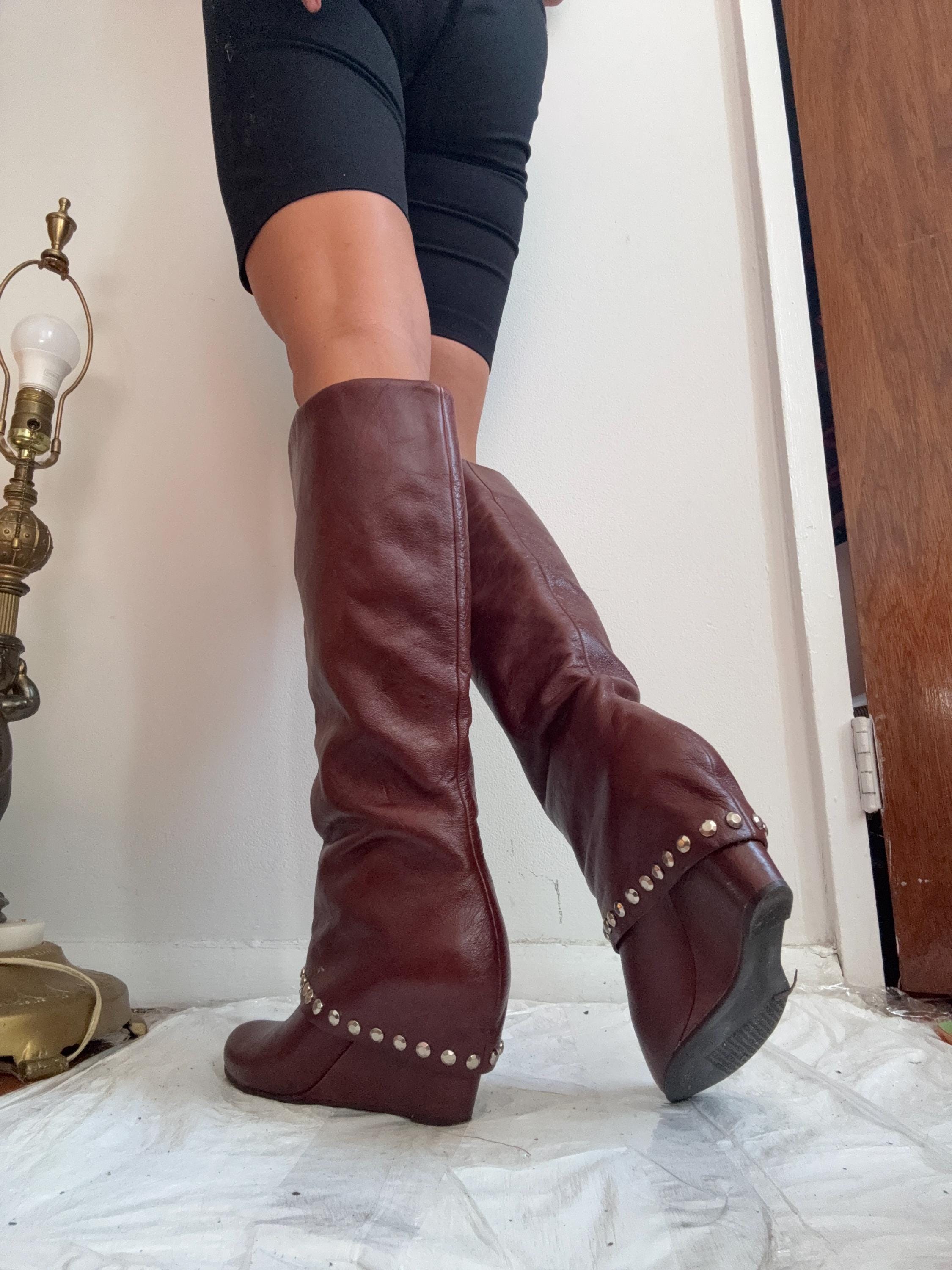 Sporty Vintage Y2k Sneaker Heel Indie Sleaze Boots. Whimsygoth 00s Camp ...