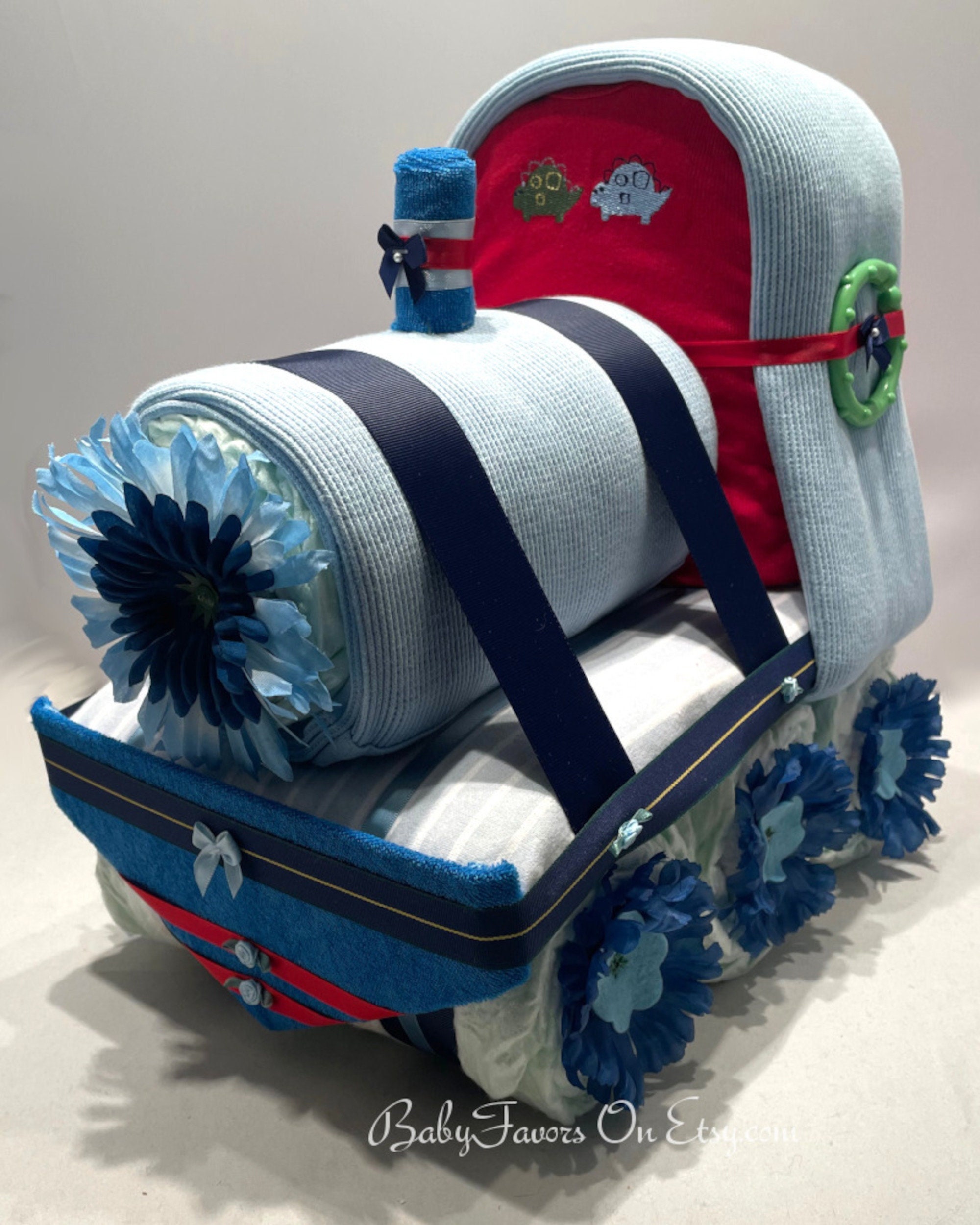 Adorable Train Diaper Cake for Boy / Girl / Neutral Baby Shower ...