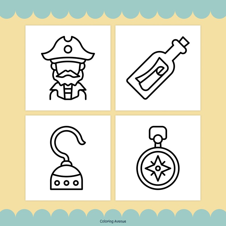 20 Pirate Coloring Pages – Printable Fun Designs for Kids and Adults ...