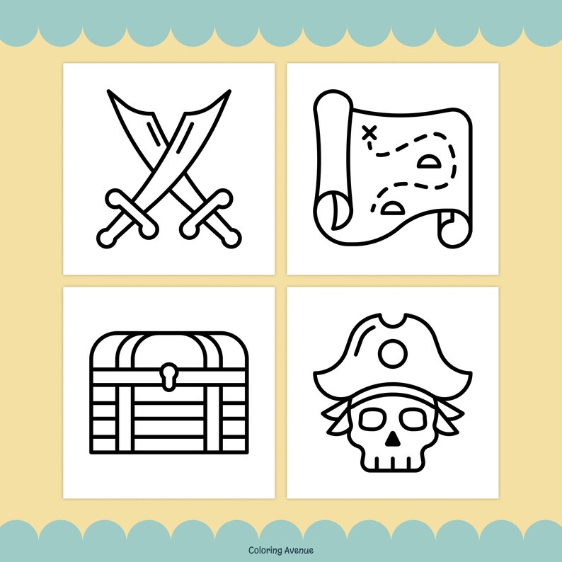 20 Pirate Coloring Pages – Printable Fun Designs for Kids and Adults ...