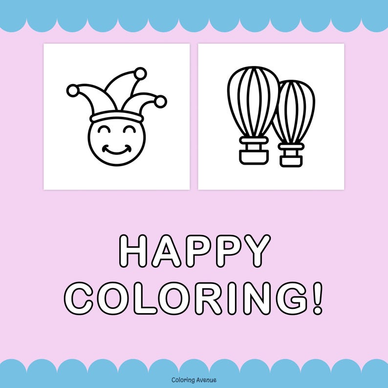 20 Printable Carnival Coloring Pages Bold & Easy Circus Designs for ...