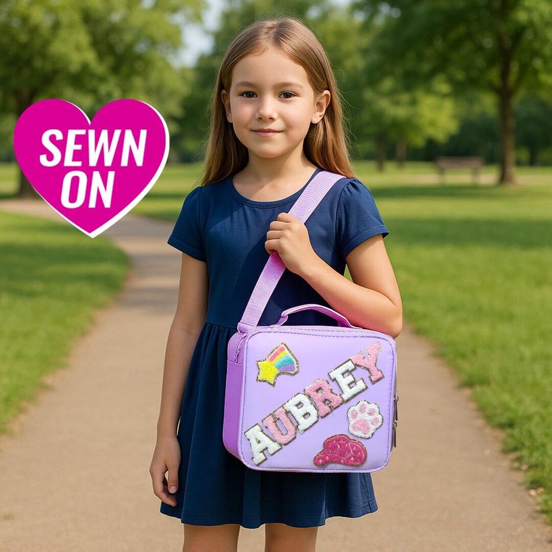 Custom Lunch Bag With Strap Personalized Nylon Lunch Box Bag Kid ...