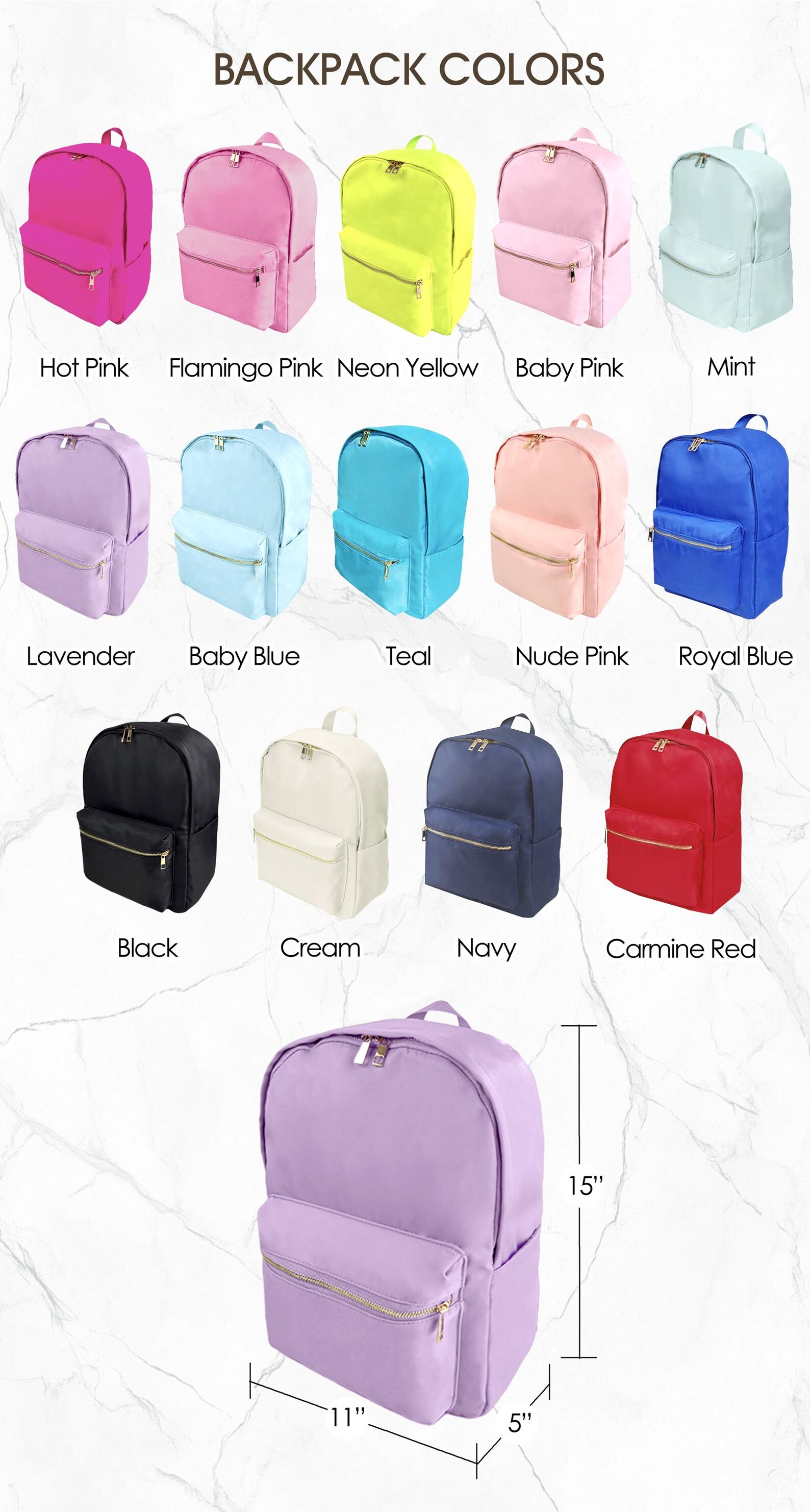 Personalized Backpack Customizable Monogram Backpack Nylon Patch Kid ...