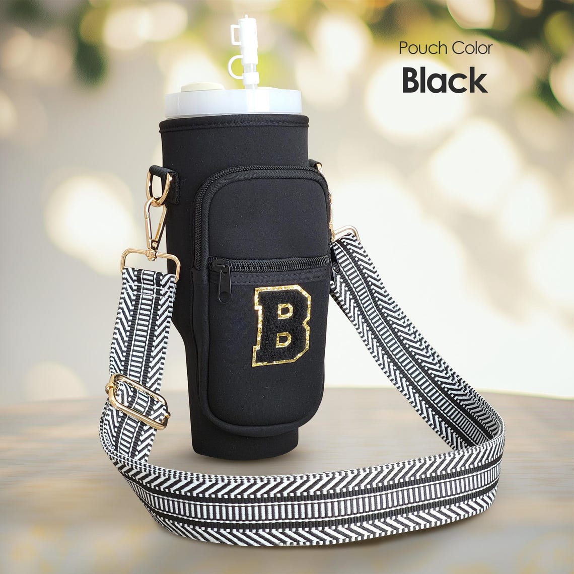 Custom 40 Oz Cup Pouch With Strap Personalized Tumbler Bag Cup ...