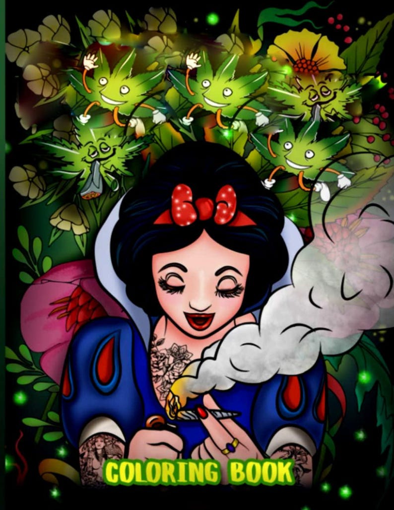 Princess Stoner Coloring Book Coloring Books for Stoner Fans - Etsy