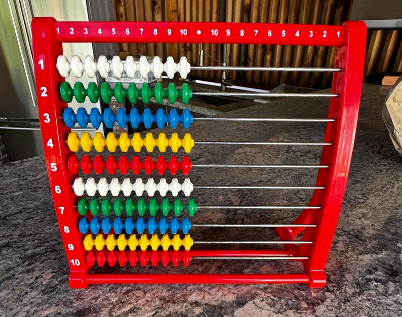 Montessori Bead Counting Abacus for Learning to Count and Mathematic ...