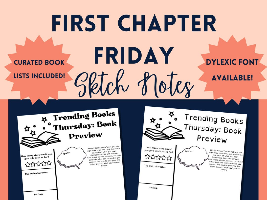 First Chapter Friday Book Preview: Sketch Notes and Teacher Guide ...