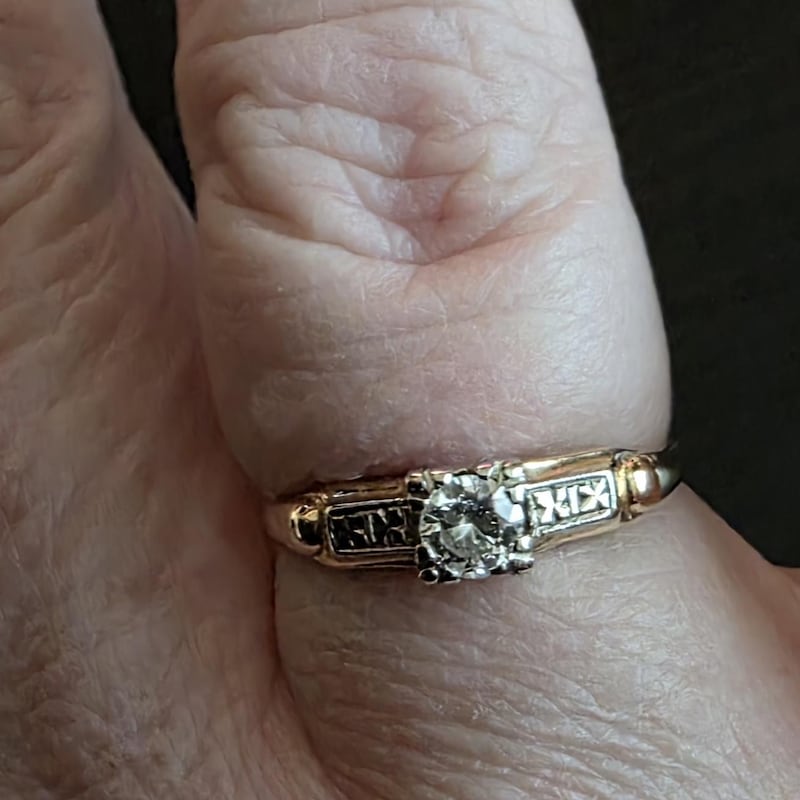 1940s Gold Diamond Rings - Etsy