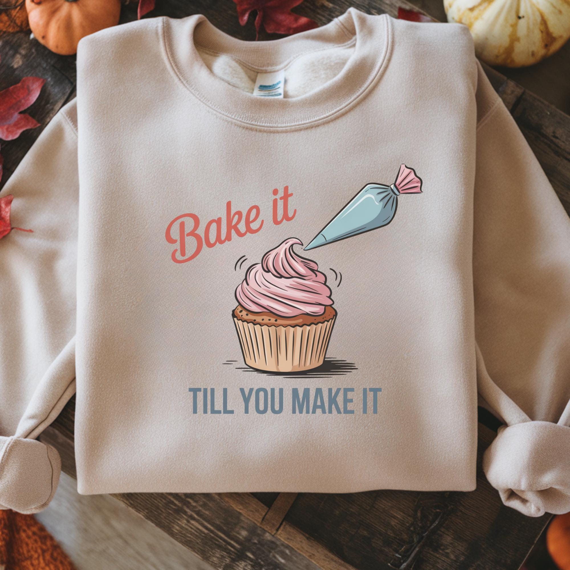 Bake It Till You Make It PNG, Cupcake Baking, Baking Quotes, Piping Bag ...