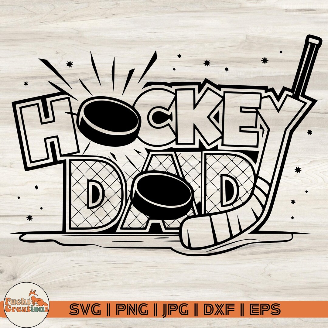 HOCKEY DAD Svg, Hockey Dad Clipart, Hockey Dad Cut File, Hockey Dad Png ...