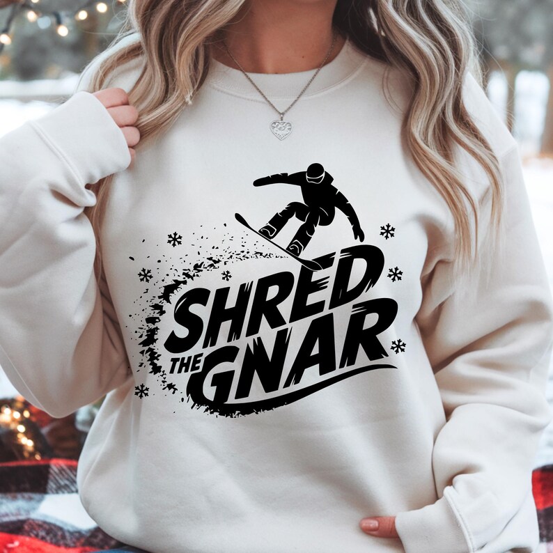 Shred the Gnar SVG Bundle, Snowboard Svg, Snowboard Life Png ...