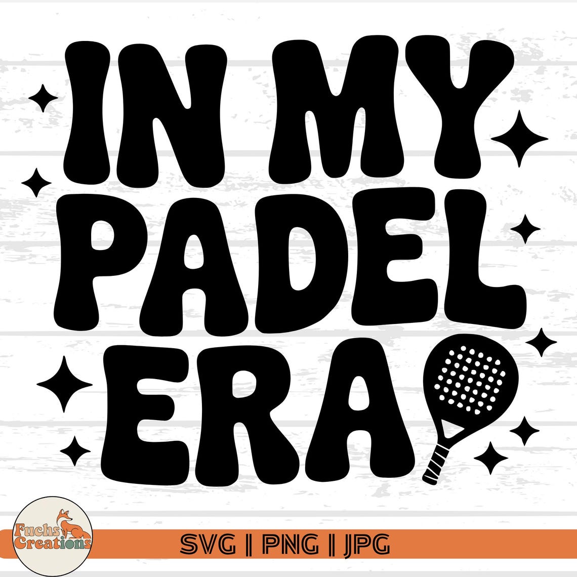 In My Padel Era SVG: Retro Padel Player Design (digital Download) - Etsy