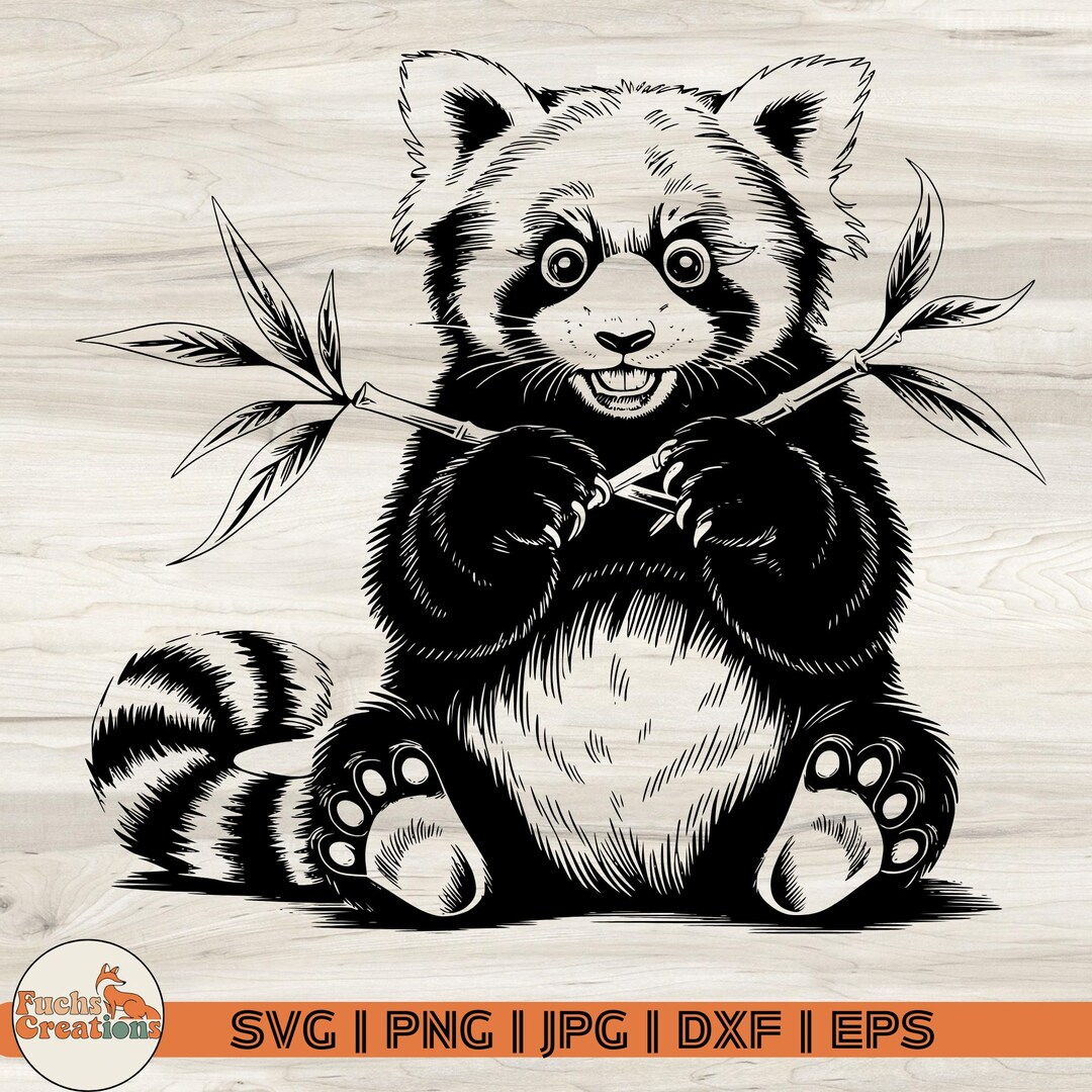 Red Panda SVG, Red Panda Png, Animal Illustration Tshirt, Wildlife ...