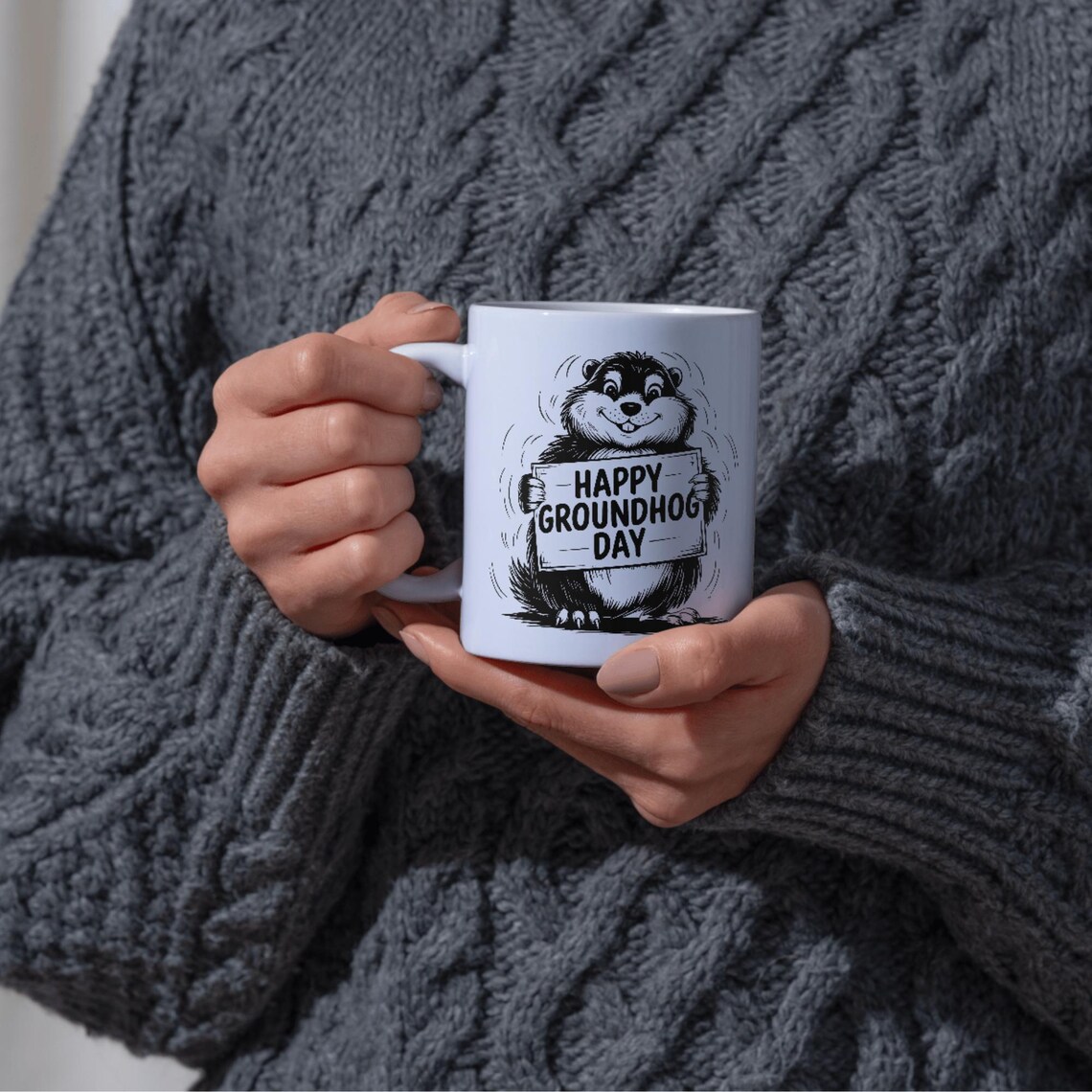 Happy Groundhog Day SVG, Groundhog Day SVG, Groundhog Svg, Cute ...