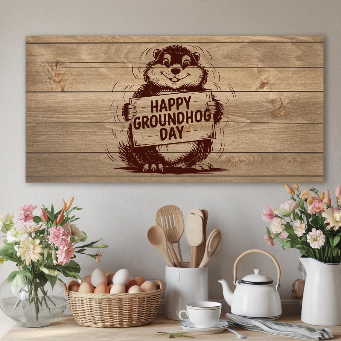 Happy Groundhog Day SVG, Groundhog Day SVG, Groundhog Svg, Cute ...