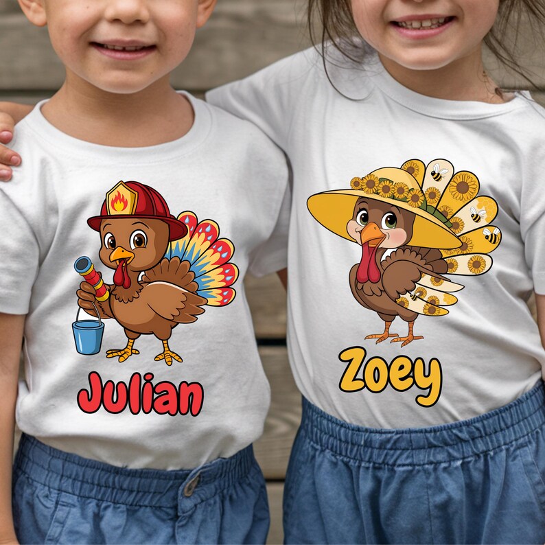 Fireman Turkey PNG, Sunflower Turkey PNG, Personalized Turkey Digital ...