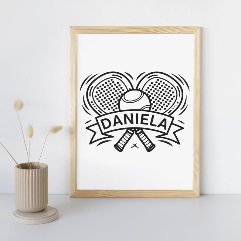 Custom Padel SVG: Personalized Paddle Ball Team Logo (digital Download ...