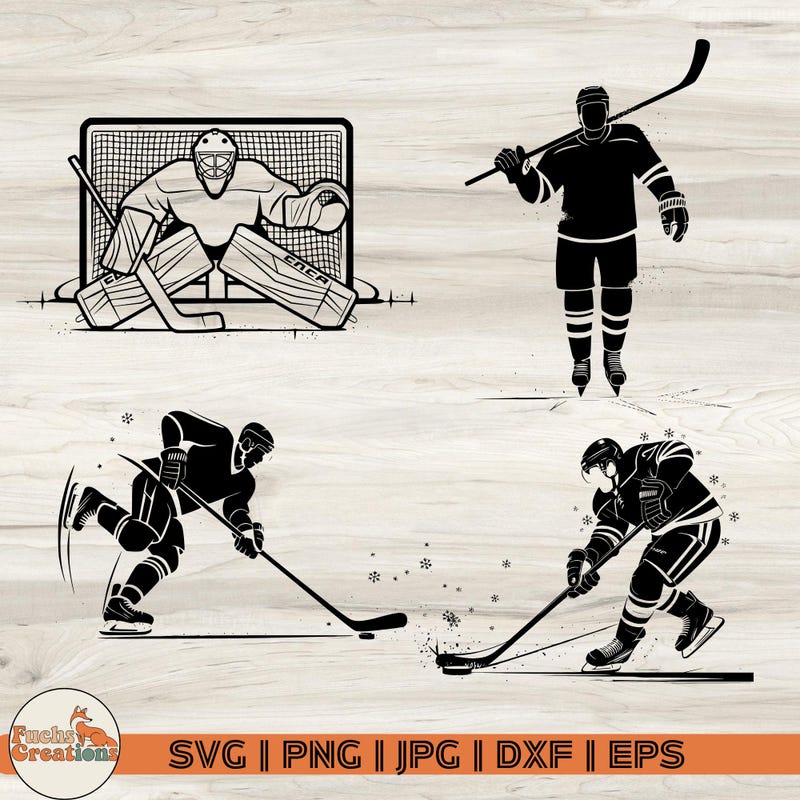 Hockey Goalie Svg - Etsy