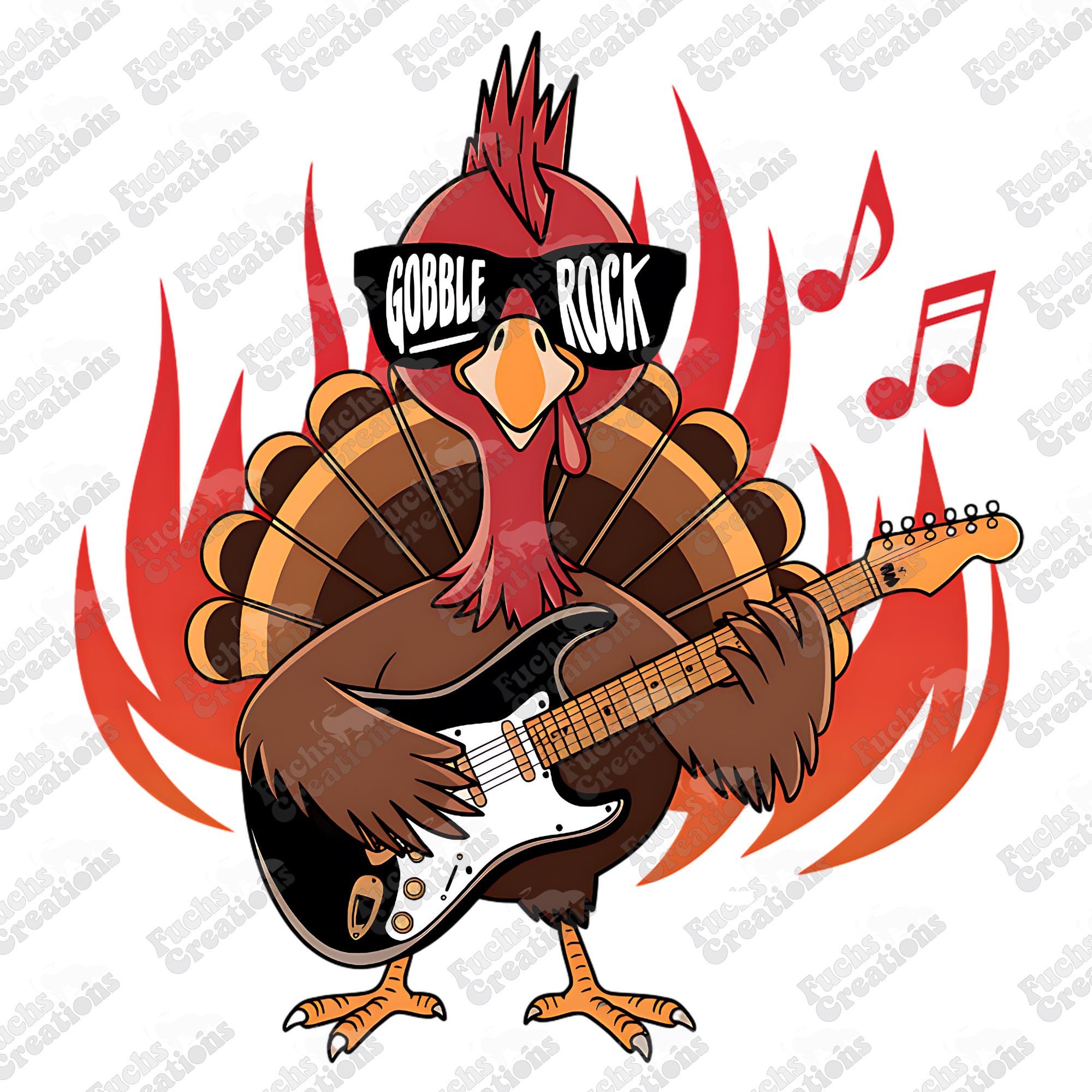 Rocking Boy Turkey PNG, Funny Thanksgiving Turkey Clipart, Cool Turkey ...