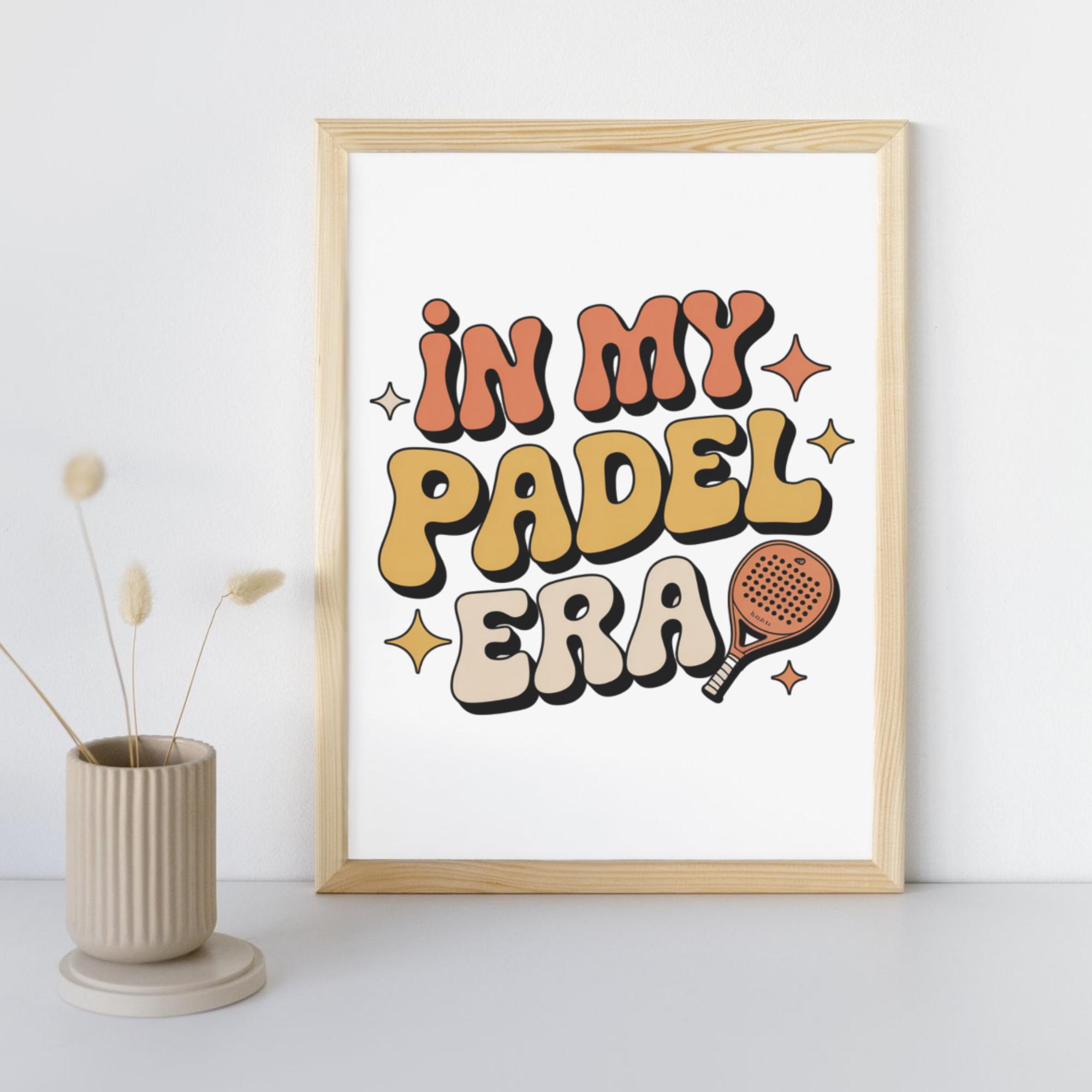 In My Padel Era SVG: Retro Padel Player Design (digital Download) - Etsy