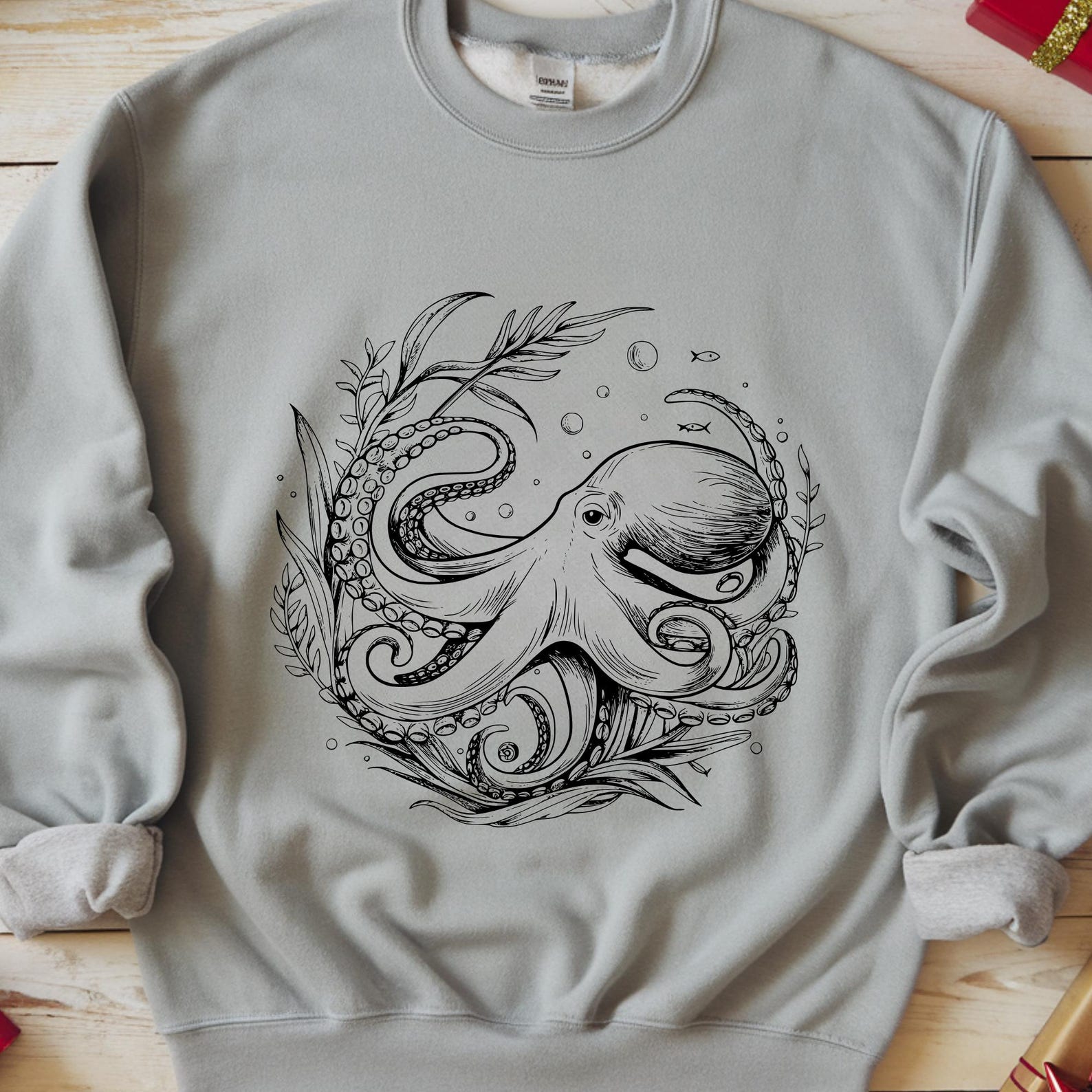 Octopus SVG, Printable Octopus, Detailed Octopus, Octopus Clipart ...