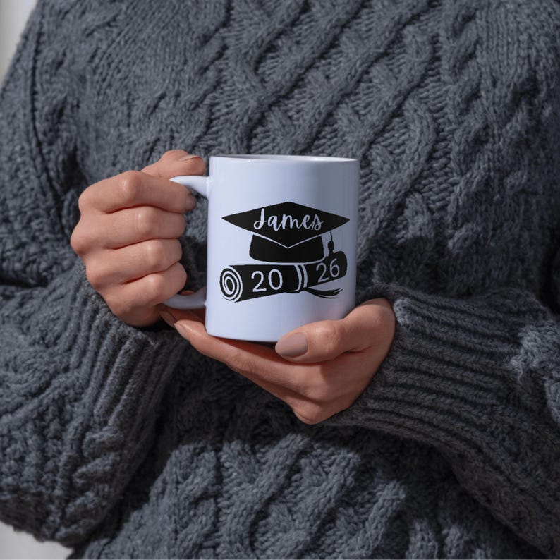 Custom 2026 Graduation SVG: Personalized Name, Cap Design (digital ...