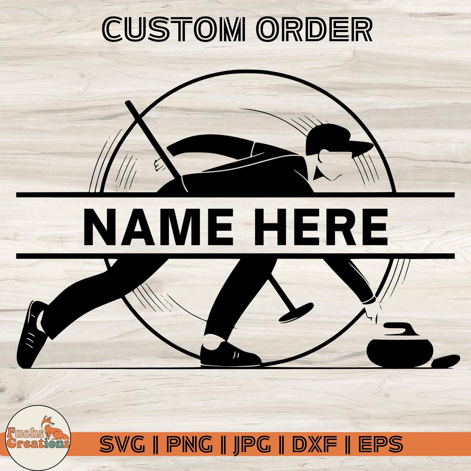 Custom Curling Svg, Custom Name Svg, Personalized Svg, Winter Sport SVG ...