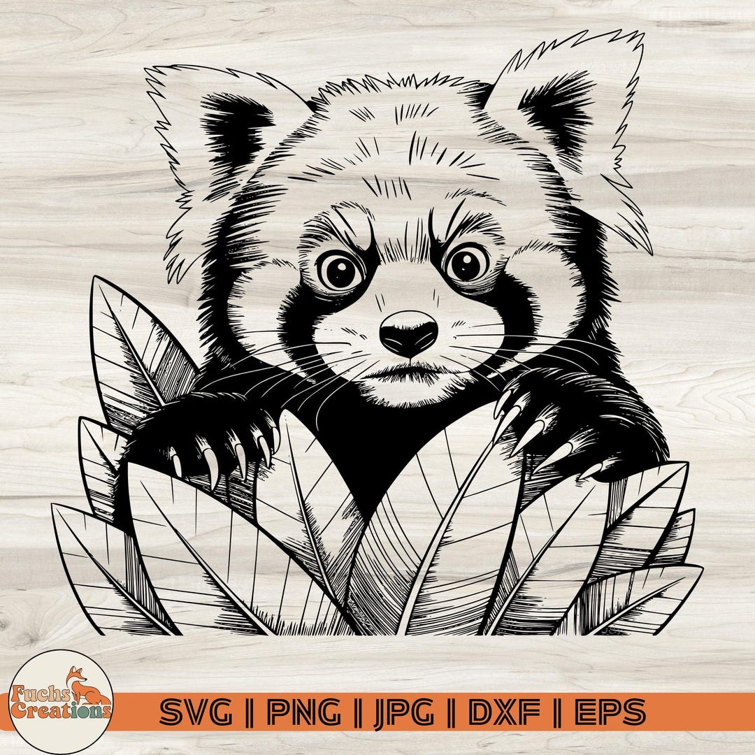 Red Panda SVG : Engraved Wildlife Cut File for Cricut & Silhouette ...