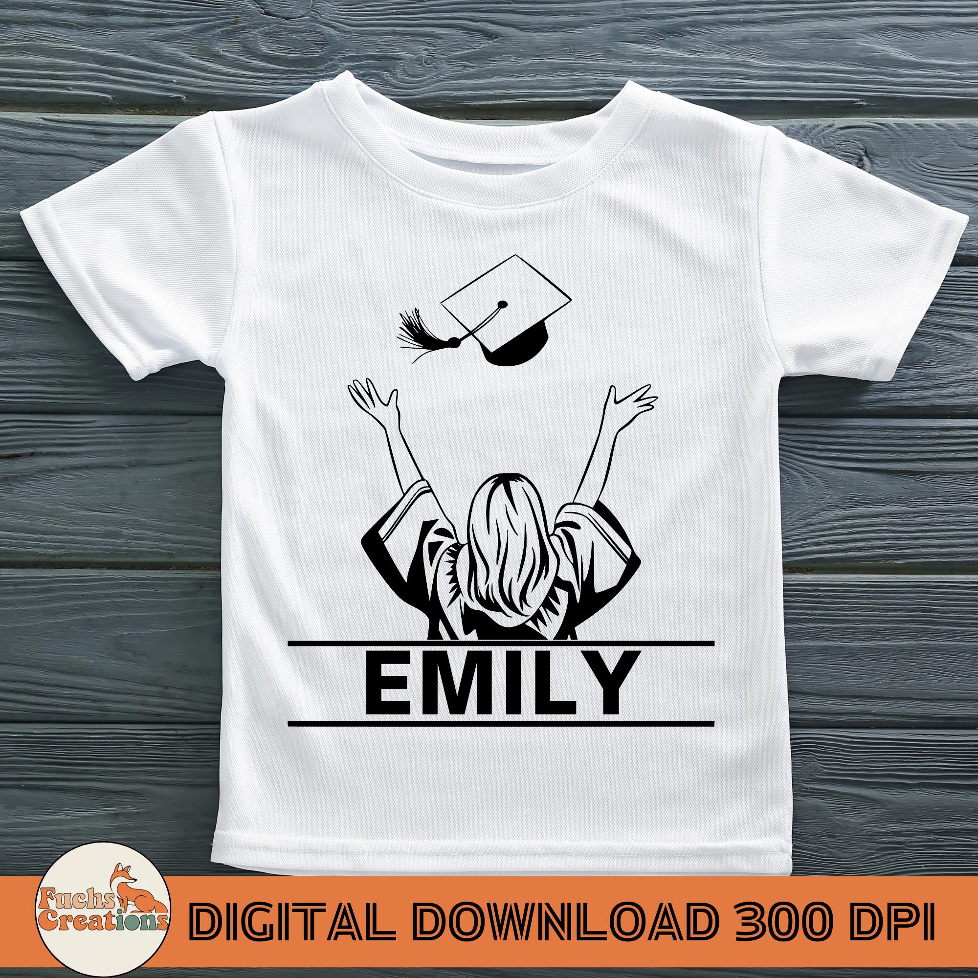 Custom Girl Graduation SVG, Custom Graduate PNG, Personalized Girl ...