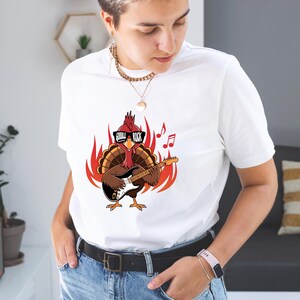 Rocking Boy Turkey PNG, Funny Thanksgiving Turkey Clipart, Cool Turkey ...