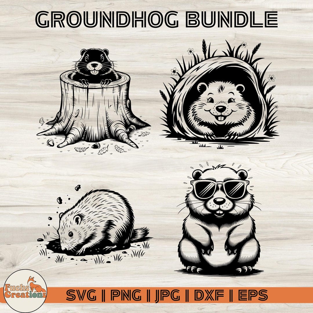 Groundhog SVG Bundle, Groundhog Day SVG, Groundhog Day PNG, Digital ...