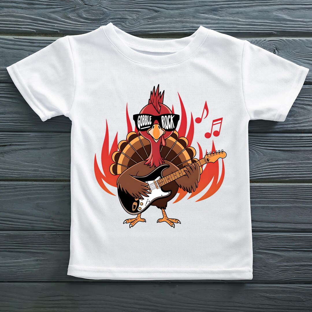 Rocking Boy Turkey PNG, Funny Thanksgiving Turkey Clipart, Cool Turkey ...