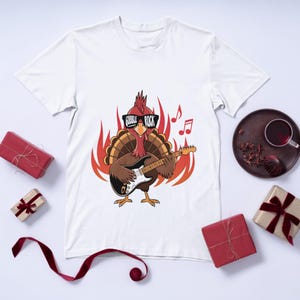 Rocking Boy Turkey PNG, Funny Thanksgiving Turkey Clipart, Cool Turkey ...