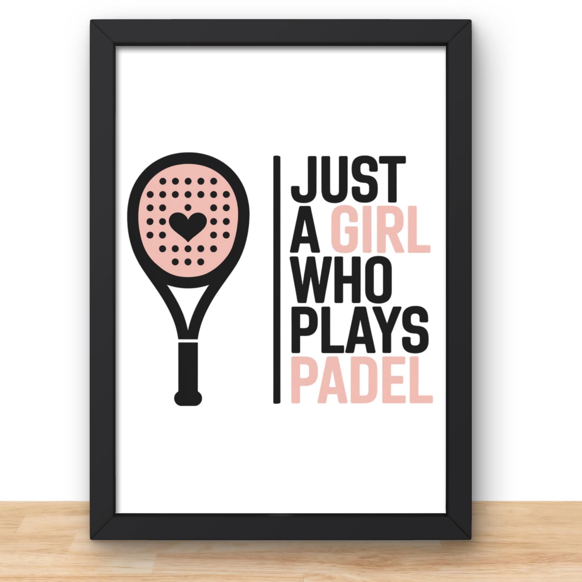 Padel Girl SVG: Racket Heart Design - Sporty Clipart (digital Download ...