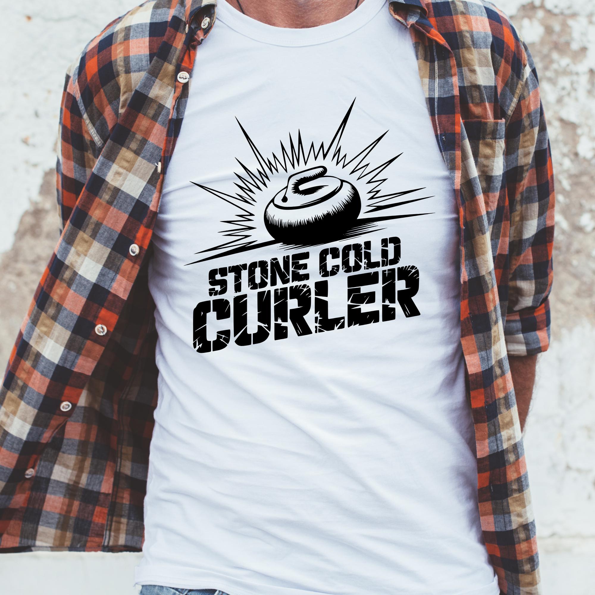 Stone Cold Curler SVG PNG: Curling Design for Cricut - Etsy