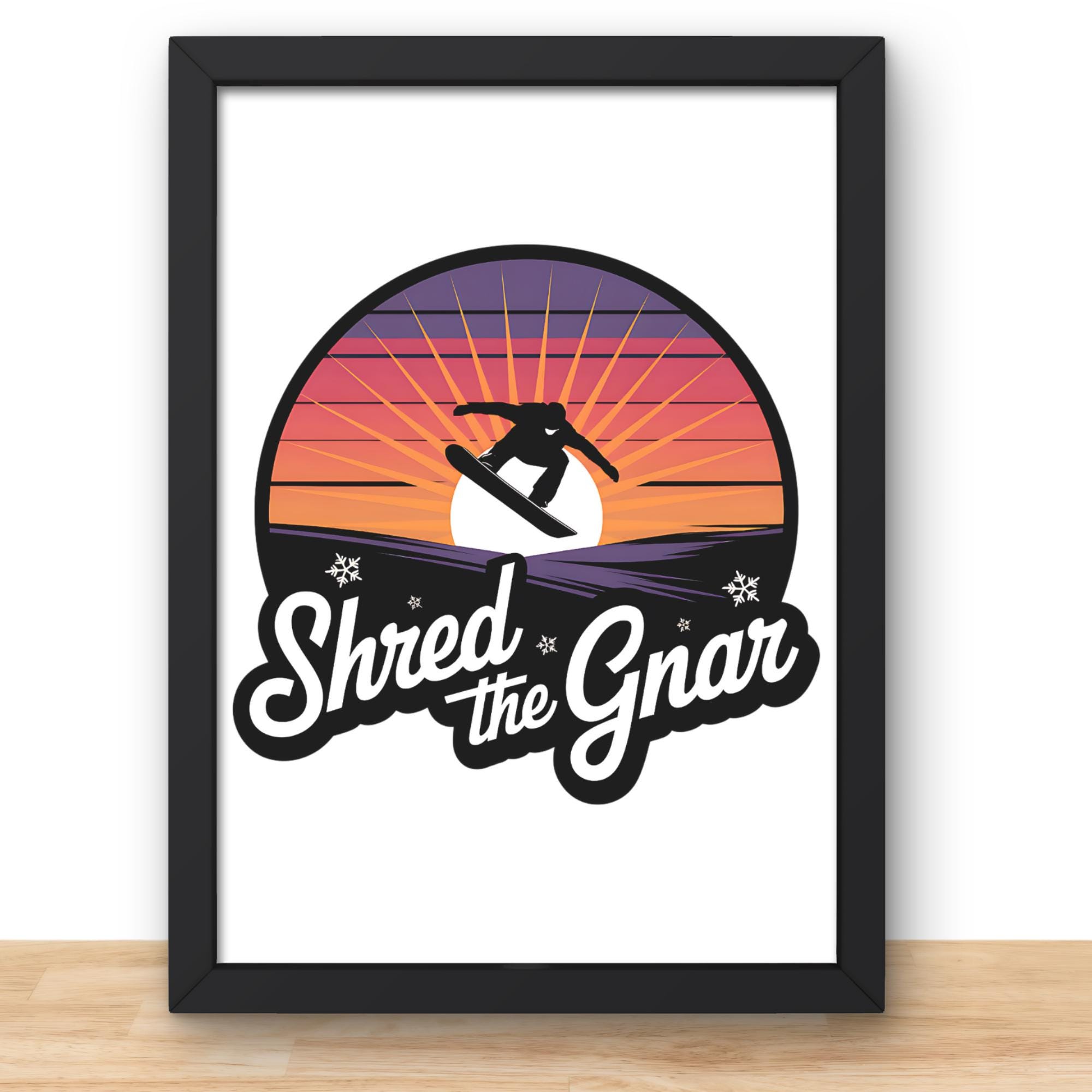 Shred the Gnar PNG, Snowboard Svg, Snowboard Life Png, Snowboarding Svg ...