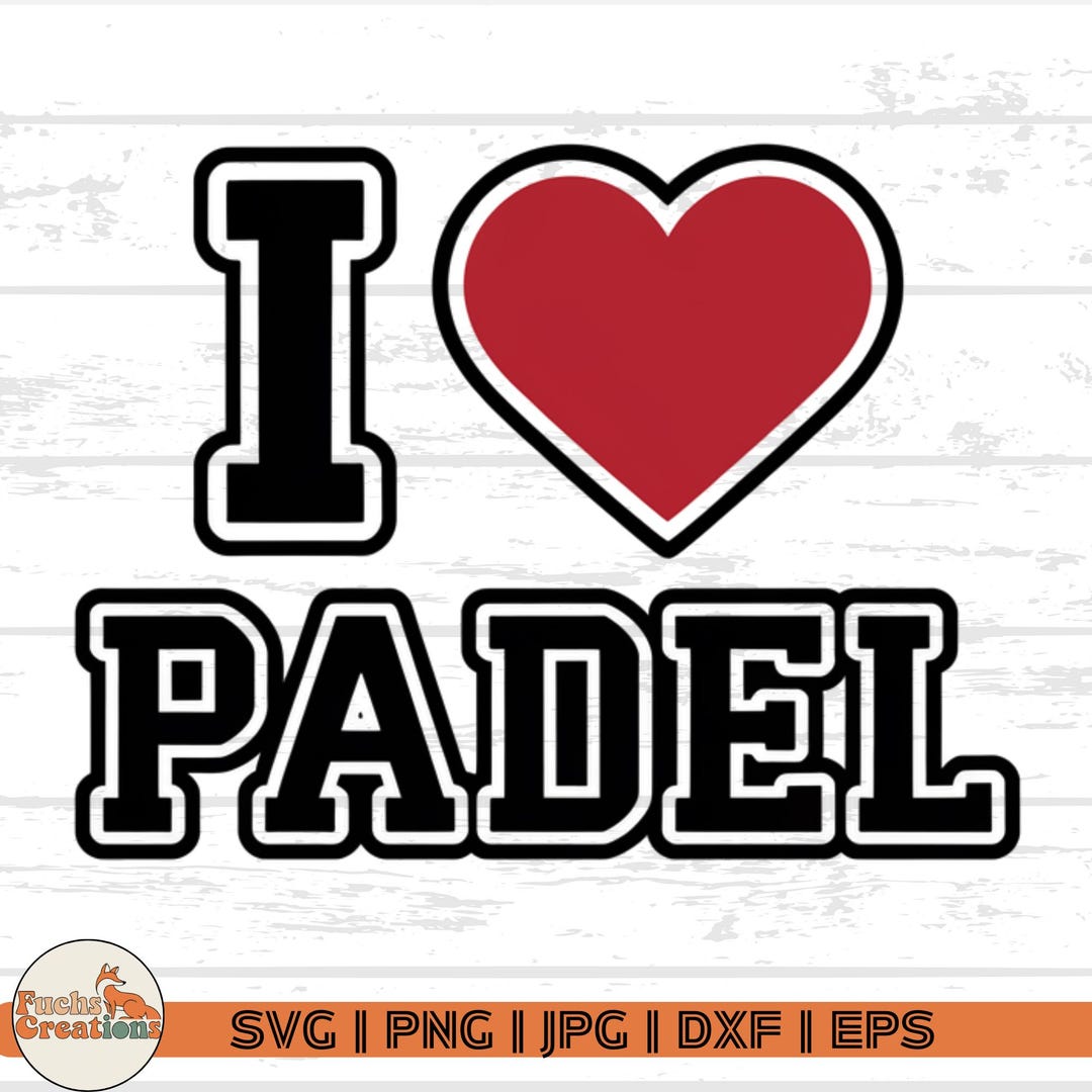 I Love Padel PNG, Padel Tennis Heart SVG, Paddle Png, Paddle Svg, Padel Design, Paddle Tennis ...