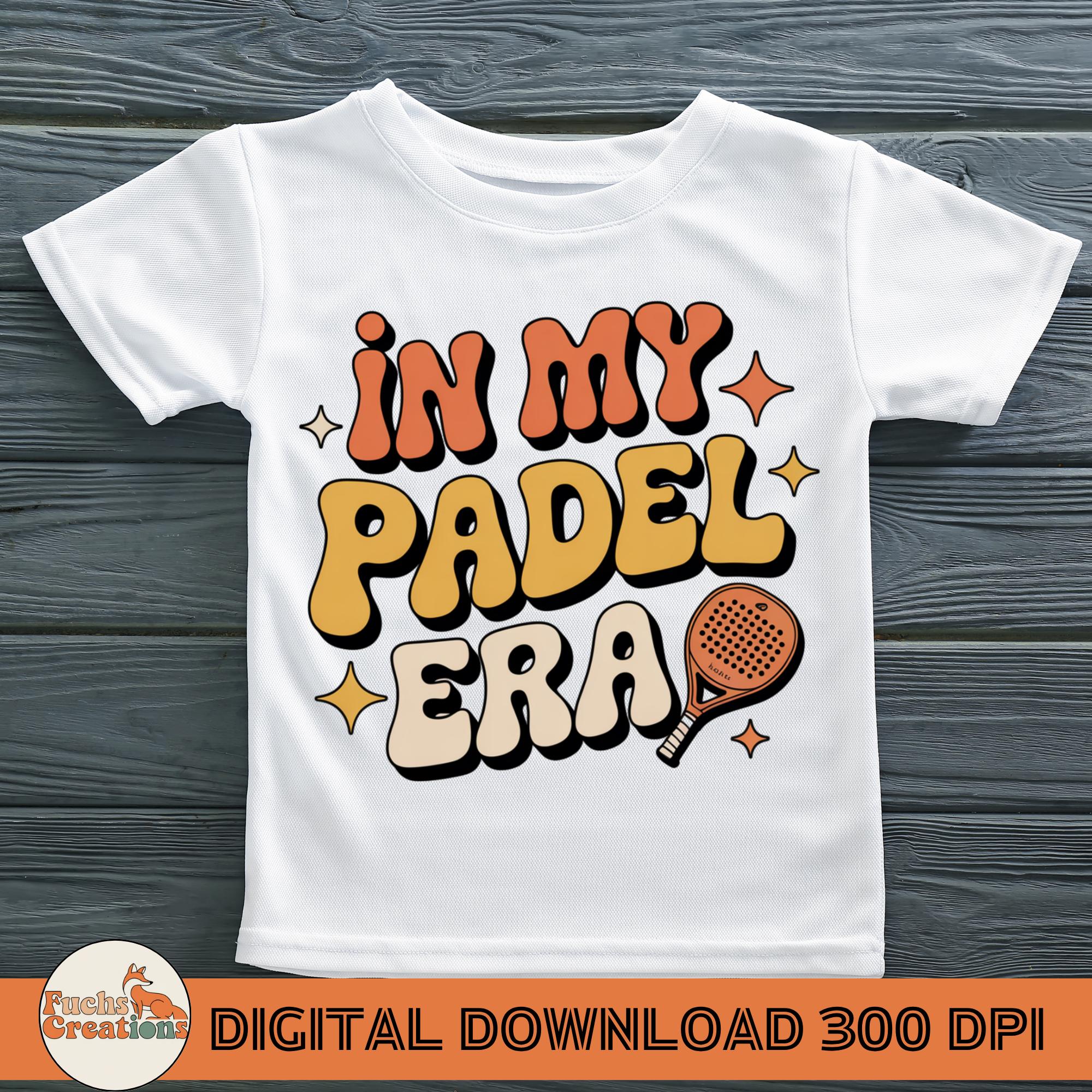 In My Padel Era SVG: Retro Padel Player Design (digital Download) - Etsy