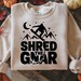 Shred the Gnar SVG Bundle, Snowboard Svg, Snowboard Life Png ...