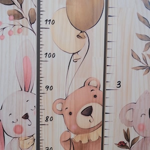 Teddy Bear Height Ruler, Baby Decor Nursery, Measuring Height Kids ...