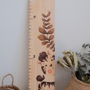 Zebra Growth Chart, Personalized Growth, Baby Nursery Decor, Measuring ...